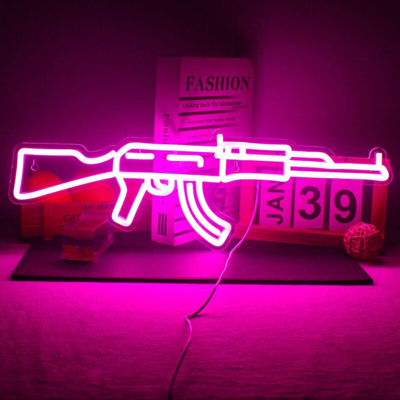 AK47 Gun Neon Led Light Sign Art Decor – www.dokancairo.com